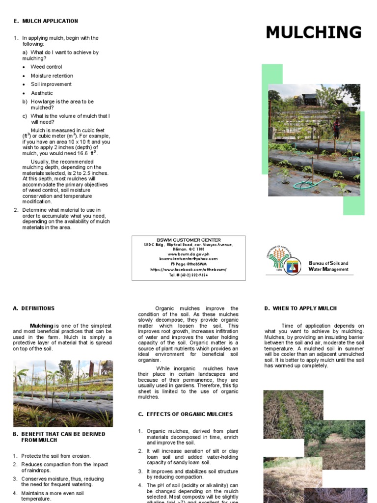 Mulching | PDF | Mulch | Soil