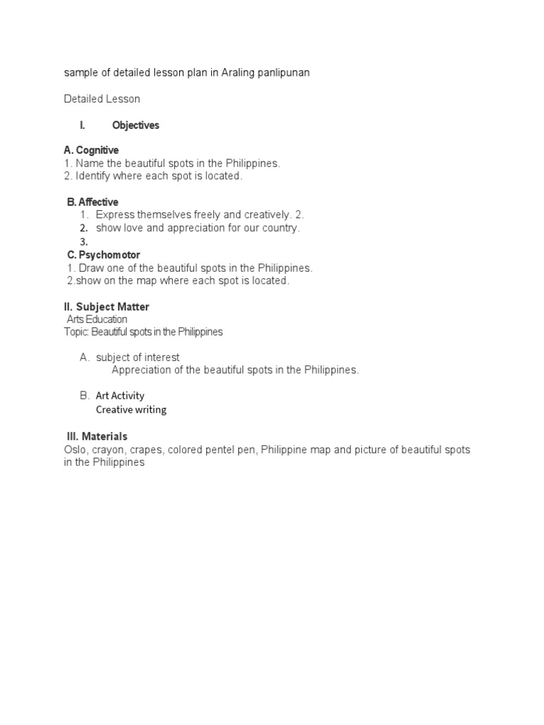 ArPan Lesson Plan | PDF