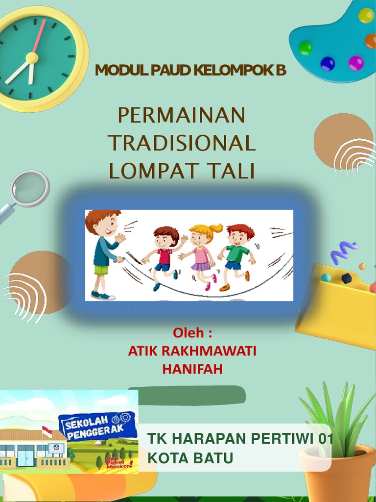 Modul Ajar Tematik - PERMAINAN TRADISIONAL LOMPAT TALI - Fase Fondasi | PDF