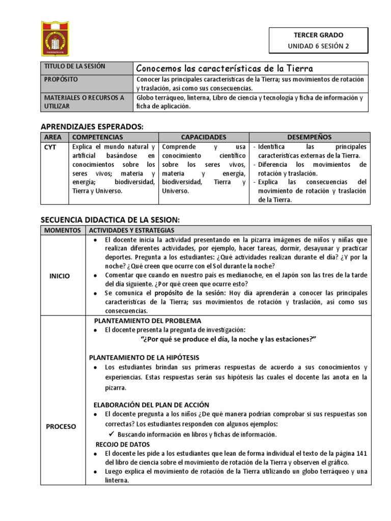 CyT 6 UNIDAD S2 | PDF | Tierra CyT 6 UNIDAD S2 | PDF | Tierra