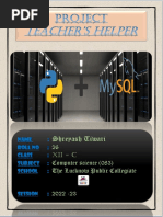Computer Science Project File Class 12 Cbse | PDF | Python (Programming ...