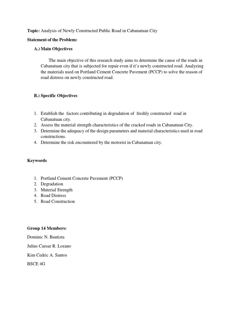 Keywords Group 14 BSCE 4G | PDF | Technology & Engineering