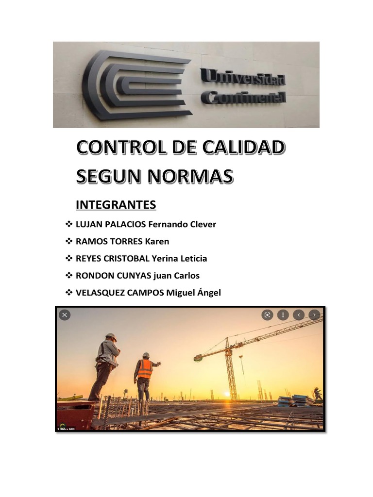 Control De Calidad En Instalaciones Eléctricas E Hidráulicas Pdf