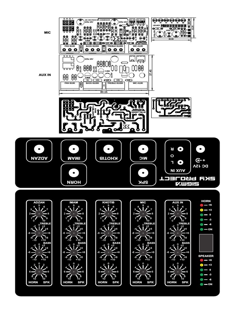 Mixer Masjid Master Box x6 (1) .PDFPDF | PDF | Audio Engineering ...