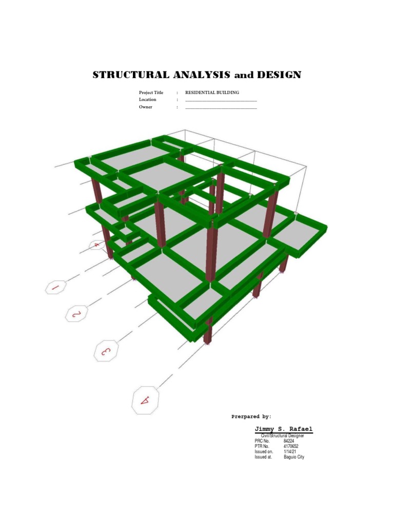 Structural Analysis and Design Report | PDF | Beam (Structure ...