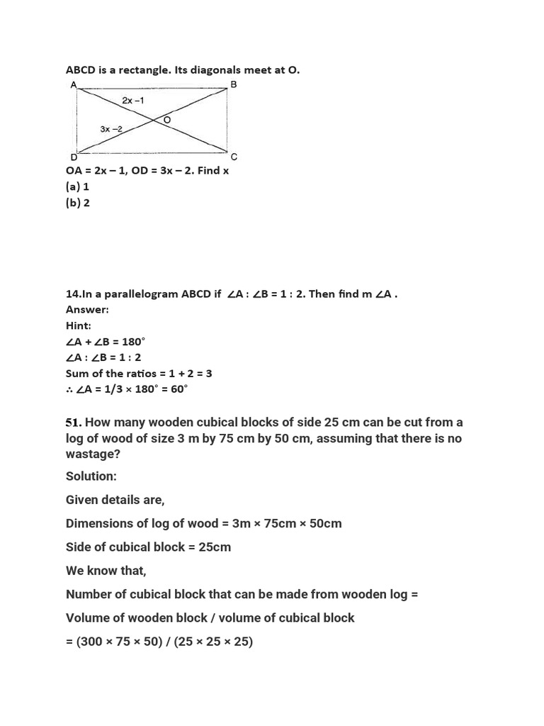 ABCD Is A Rectangle | PDF | Area | Elementary Mathematics