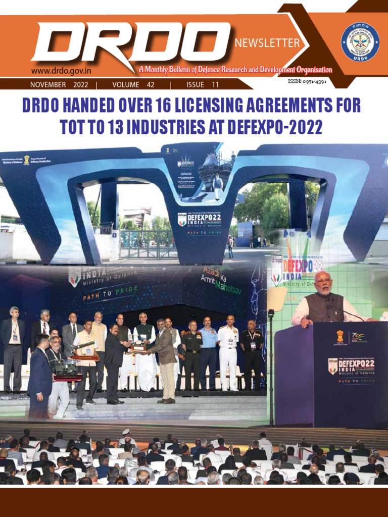 Drdo NL Nov2022 | PDF | Sonar | Missile