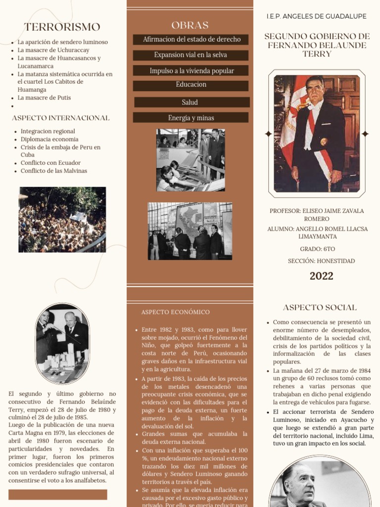 Segundo Gobierno de Fernando Belaunde Terry | PDF | Economias