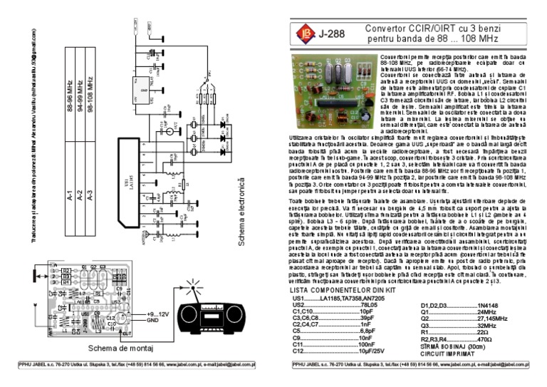 Convertor CCIR/OIRT J-288 Manual | PDF