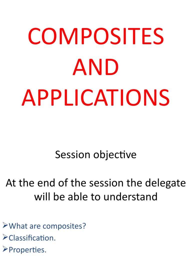 Applications of Composite Materials | PDF | Composite Material | Materials