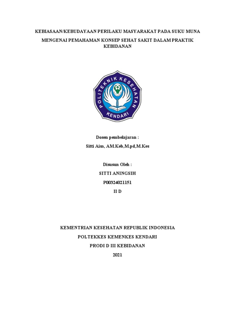 Sitti Aningsih-Makalah | PDF