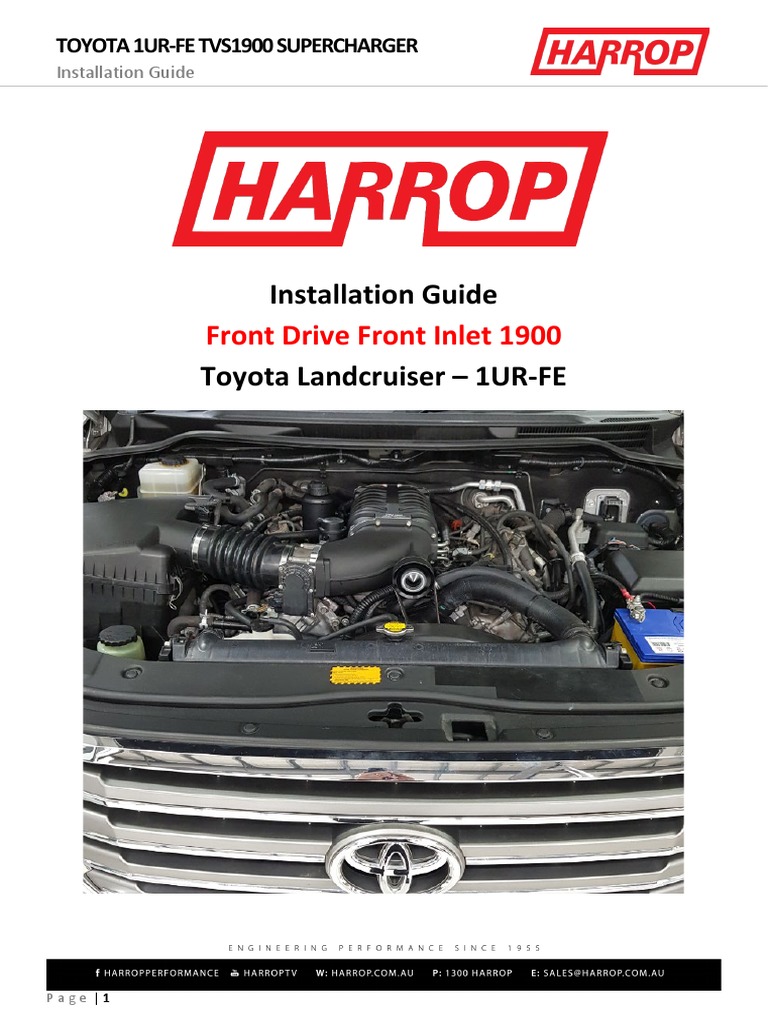 Harrop Lc200-1ur Install | PDF | Throttle | Belt (Mechanical)