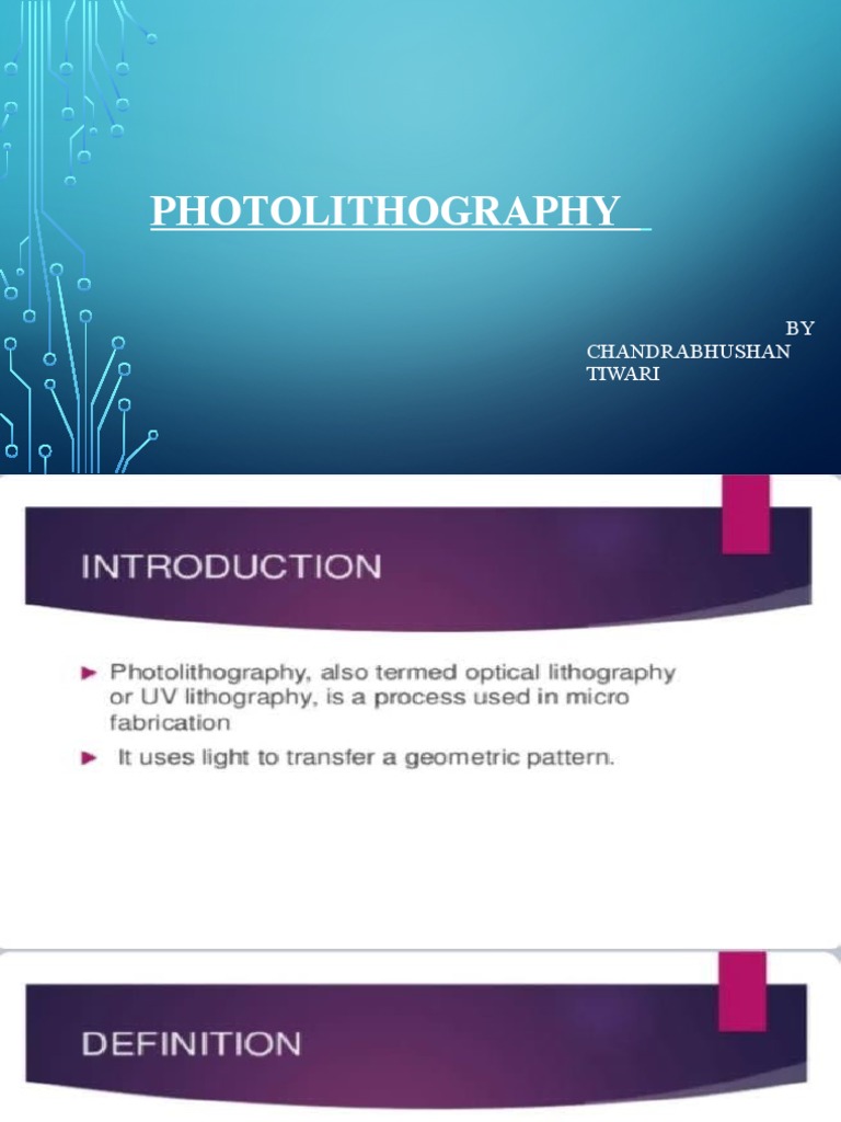 Photolithography | PDF | Art | Science & Mathematics