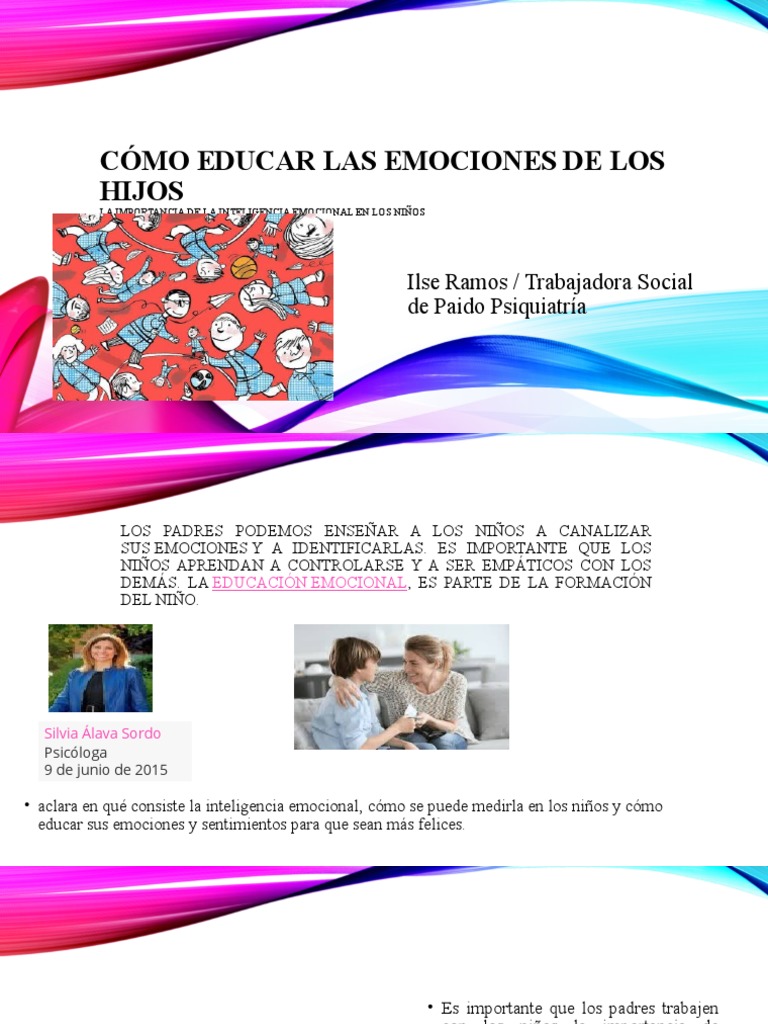 Educación Emocional Pdf Las Emociones Inteligencia Emocional