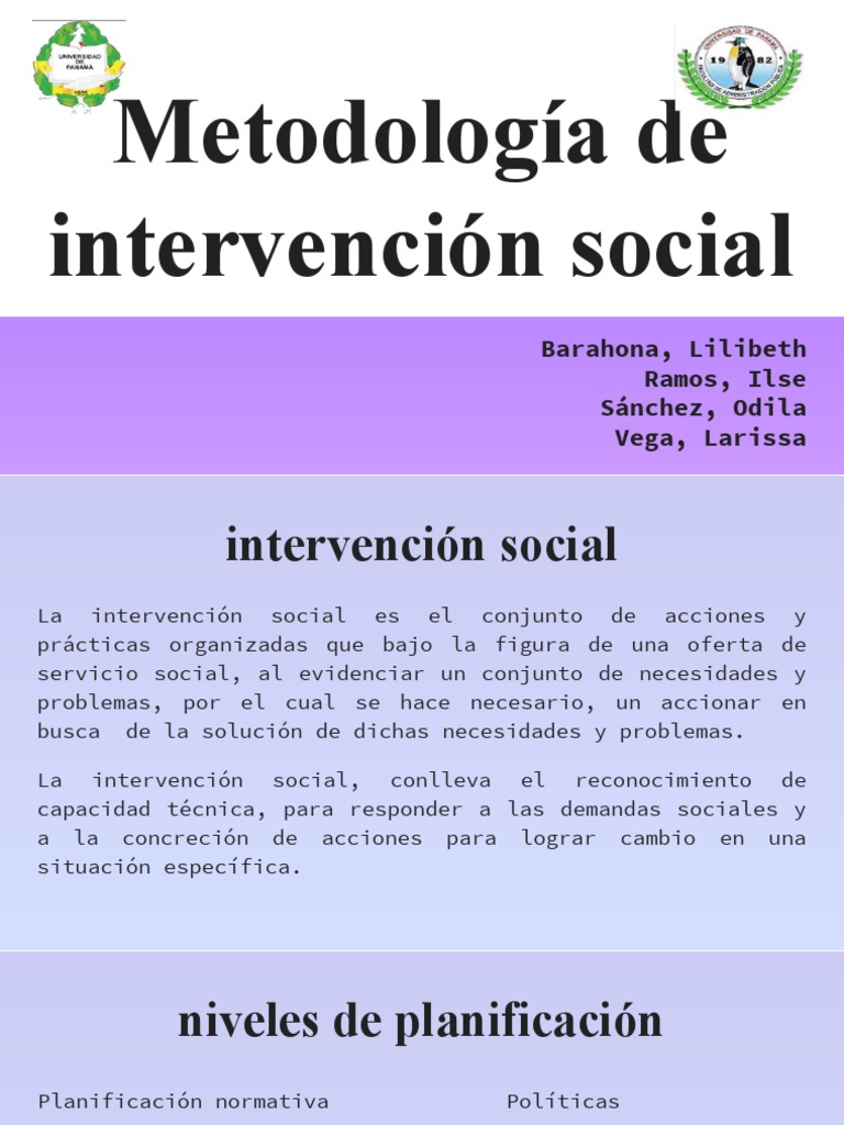 Metodología de Intervención Social | PDF | Planificación | Neuropsicología