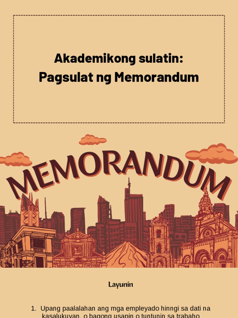 Aralin 1 Pagsulat NG Memorandum | PDF