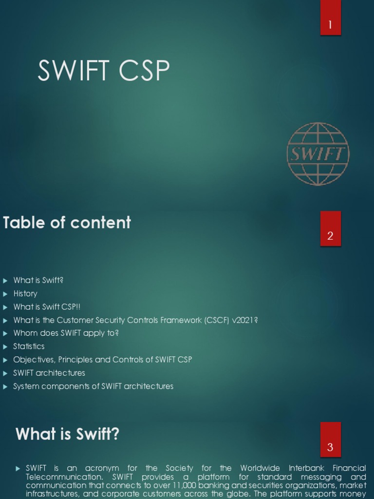 Swift Csp Pdf Security Computer Security