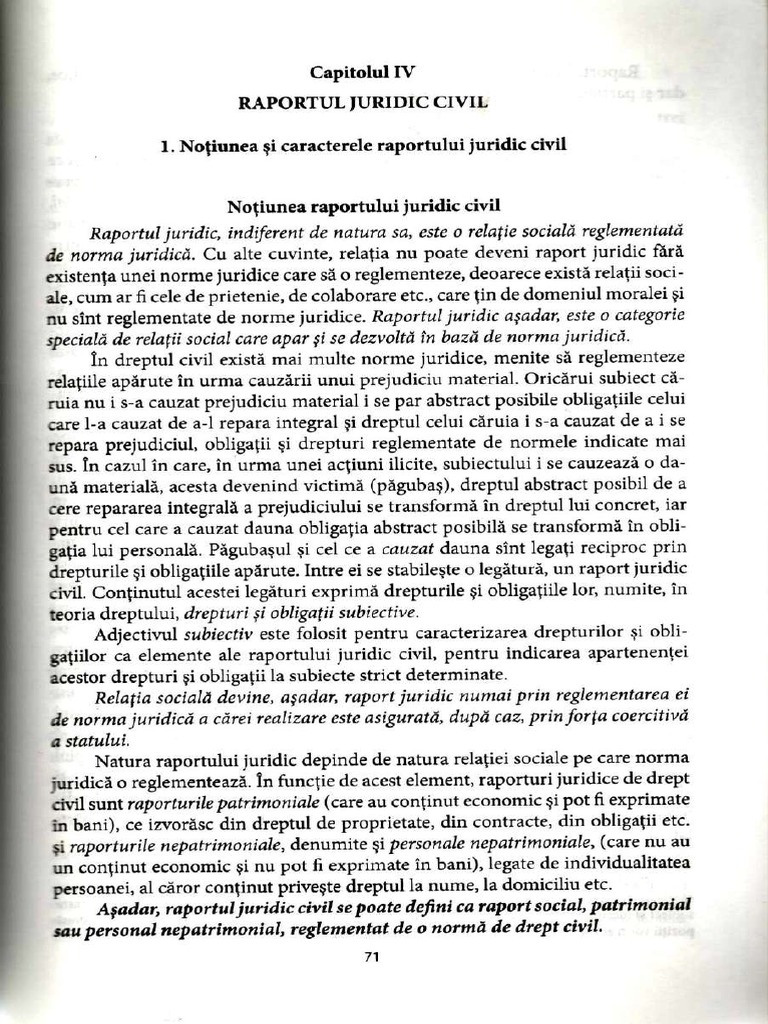 DC I - Tema 2 - Raportul Juridic Civil - Baieș - Compressed | PDF