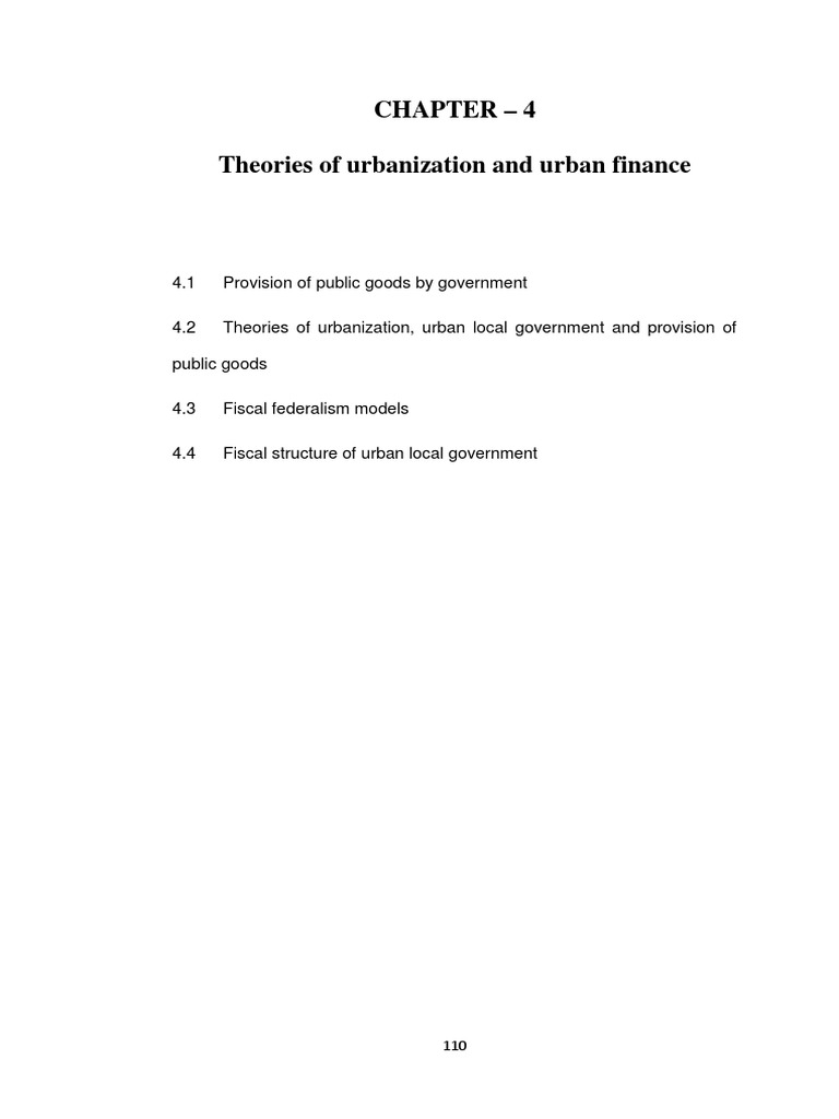 Theories of Urbanization and Urban Finance | PDF | Human Migration | Taxes