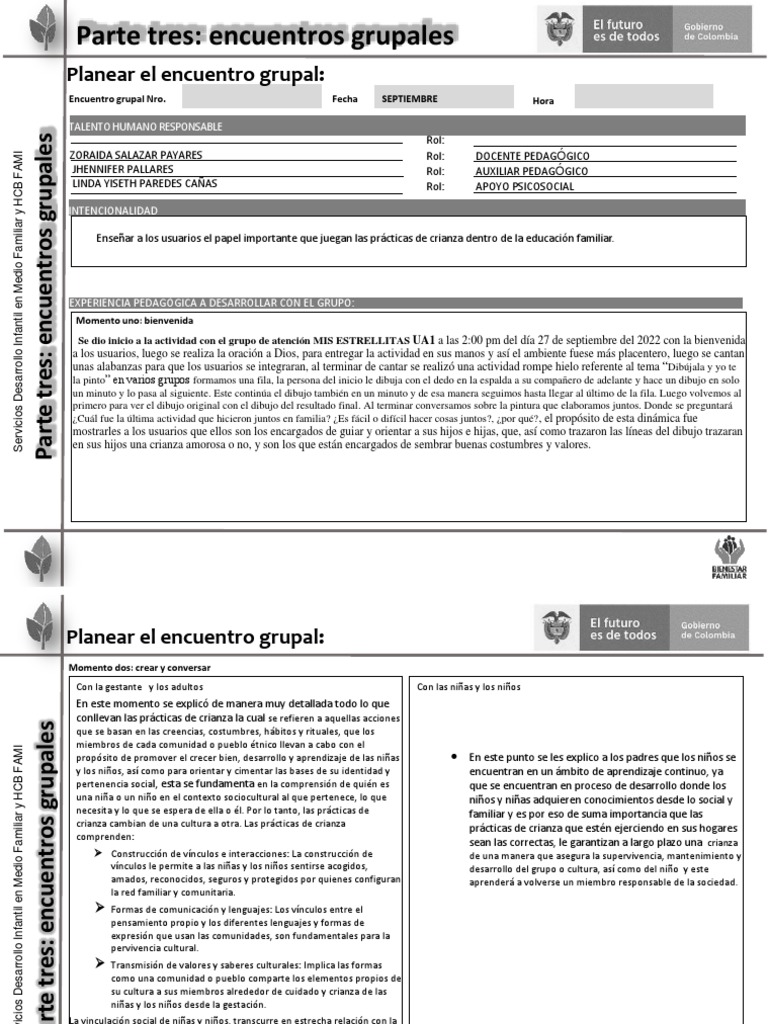 Encuentros Grupales Mes de Septiembre - Mis Estrellitas Ua1 2022 | PDF ...