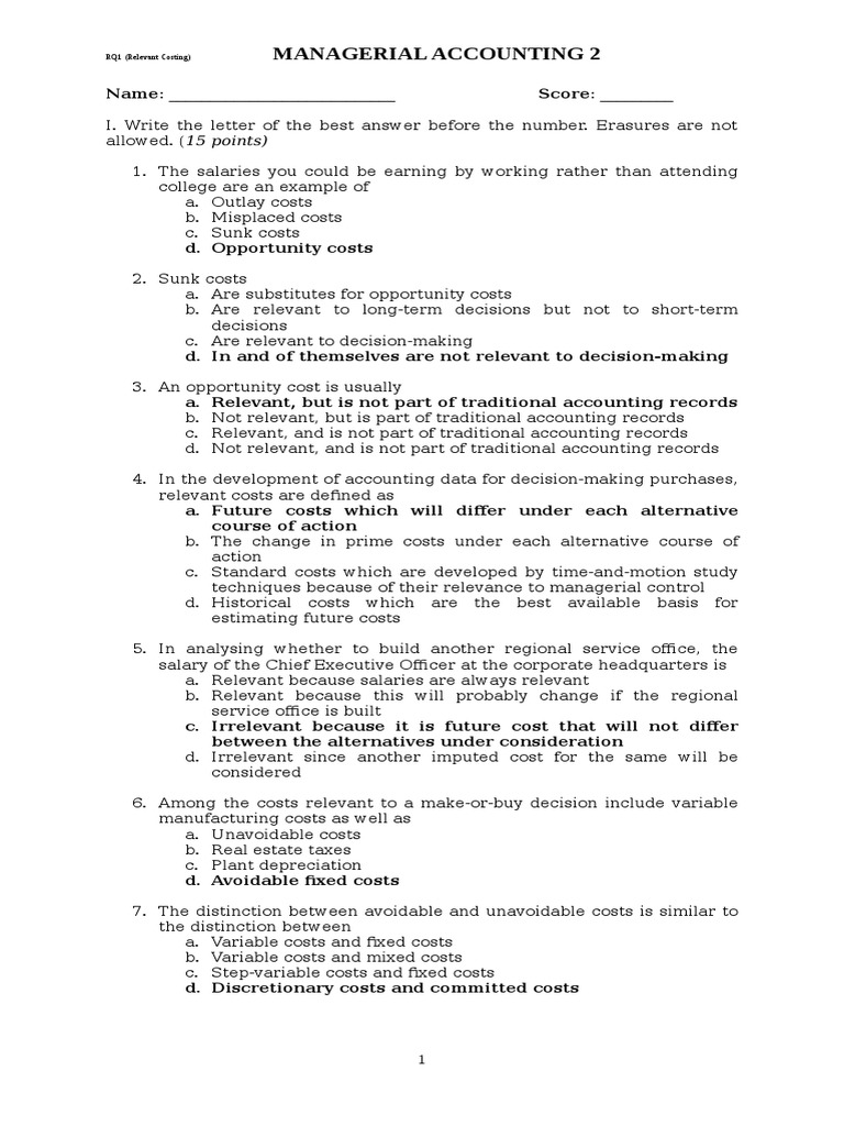 Deptals Act | Download Free PDF | Cost | Opportunity Cost