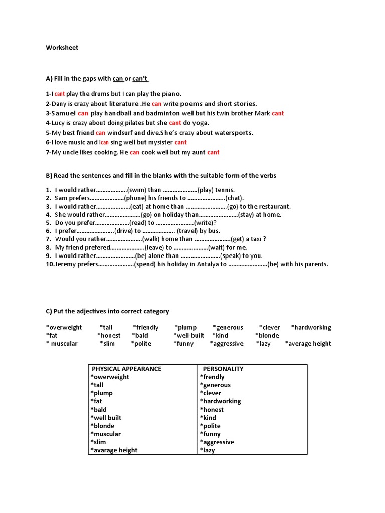 12th Grade English Skills Worksheet | PDF