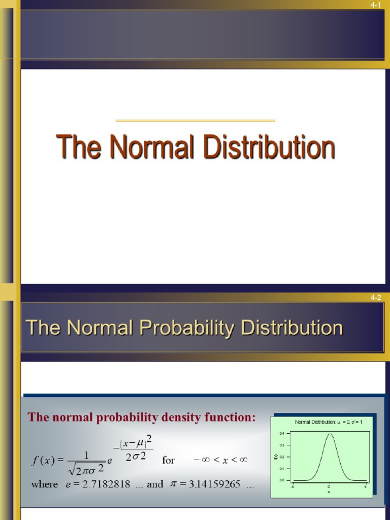 Normal Distribution File | PDF