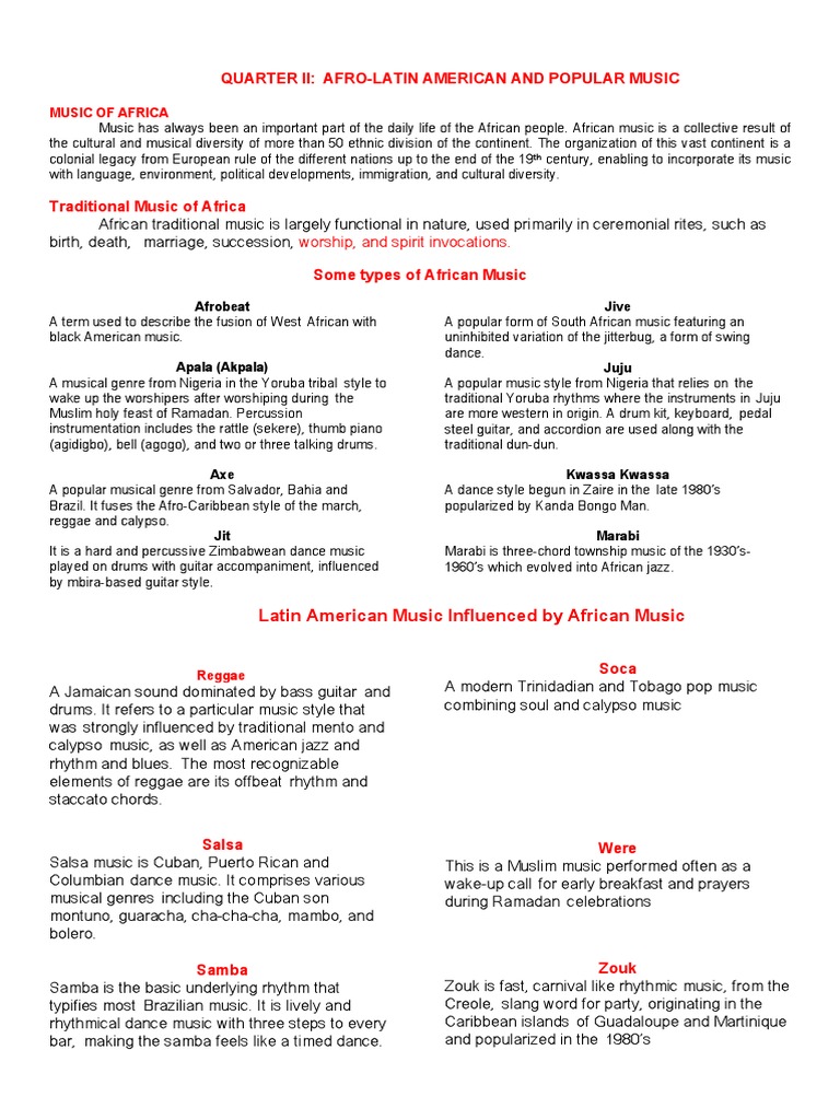 22 Q2 Music | PDF | String Instruments | Musical Instruments