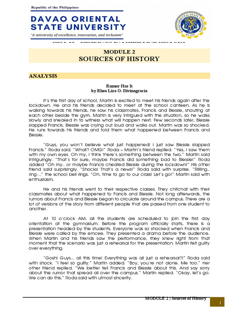 Dungan, Andrew, Hist 11 - Module 2 | PDF | Primary Sources