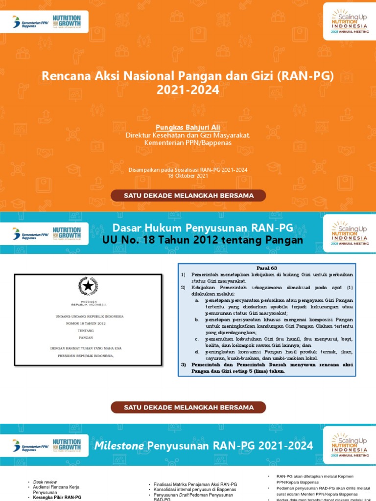 Dir. KGM - Materi Sosialisasi RANPG 2021-2024 | PDF