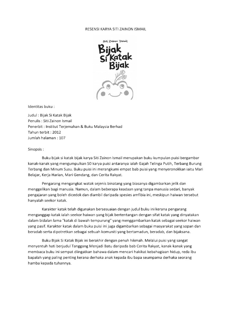 Resensi Karya Zainon Ismail | PDF