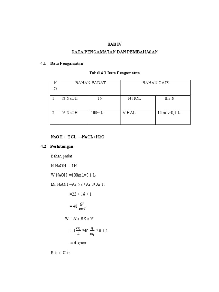 Bab Iv Dan V Pembuatan Larutan | PDF