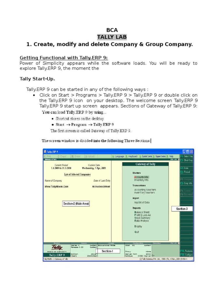 Tally Lab Manual | PDF | Debits And Credits | Computing