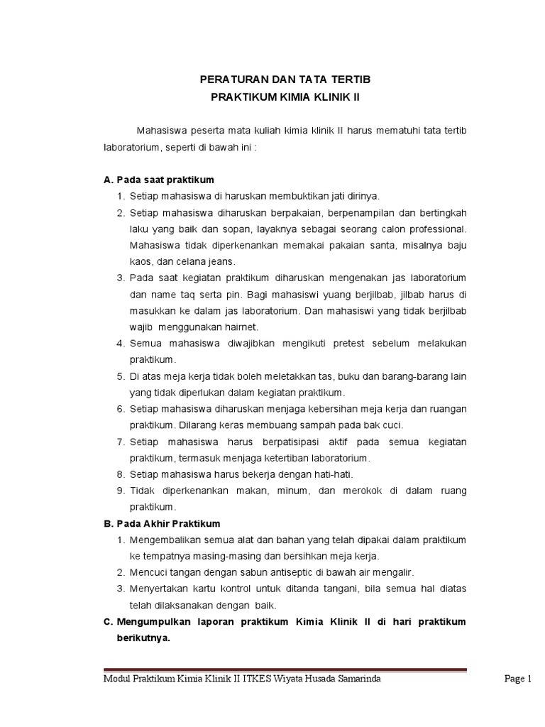 Modul Kimia Klinik 2 | PDF