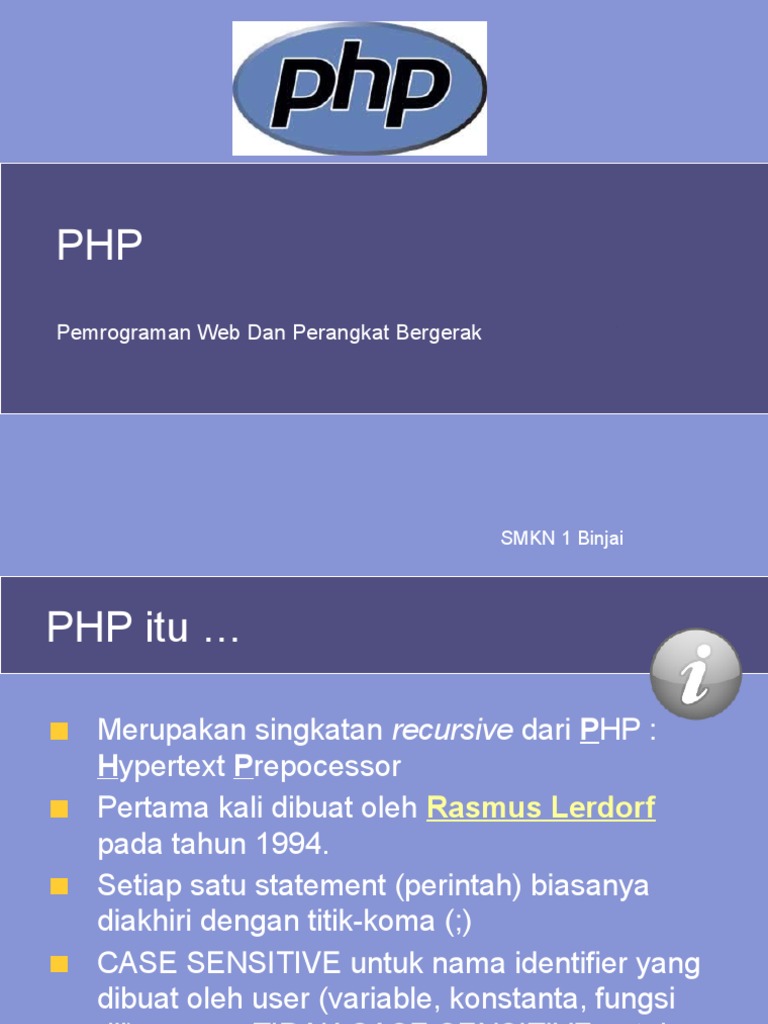 Dasar PHP | PDF | Komputer