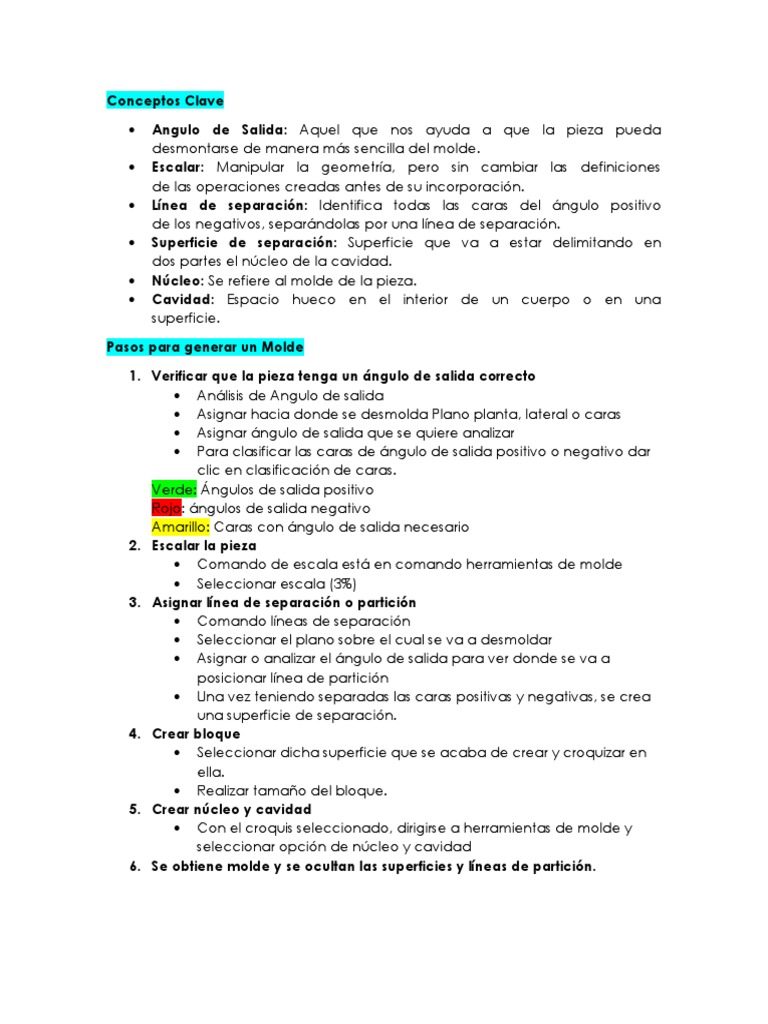 Diseño de Moldes en SolidWorks | PDF | Arte