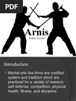 Arnis PPT 1 | PDF | Foot | Combat Sports
