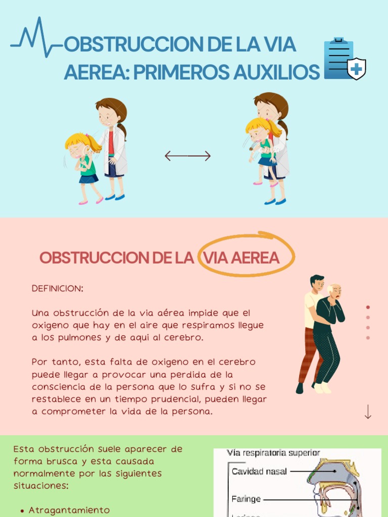Primeros Auxilios: Obstrucción de Vía Aérea | PDF | Medicina CLINICA ...
