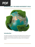 The Ailing Planet | PDF | Sustainability | Sustainable Development