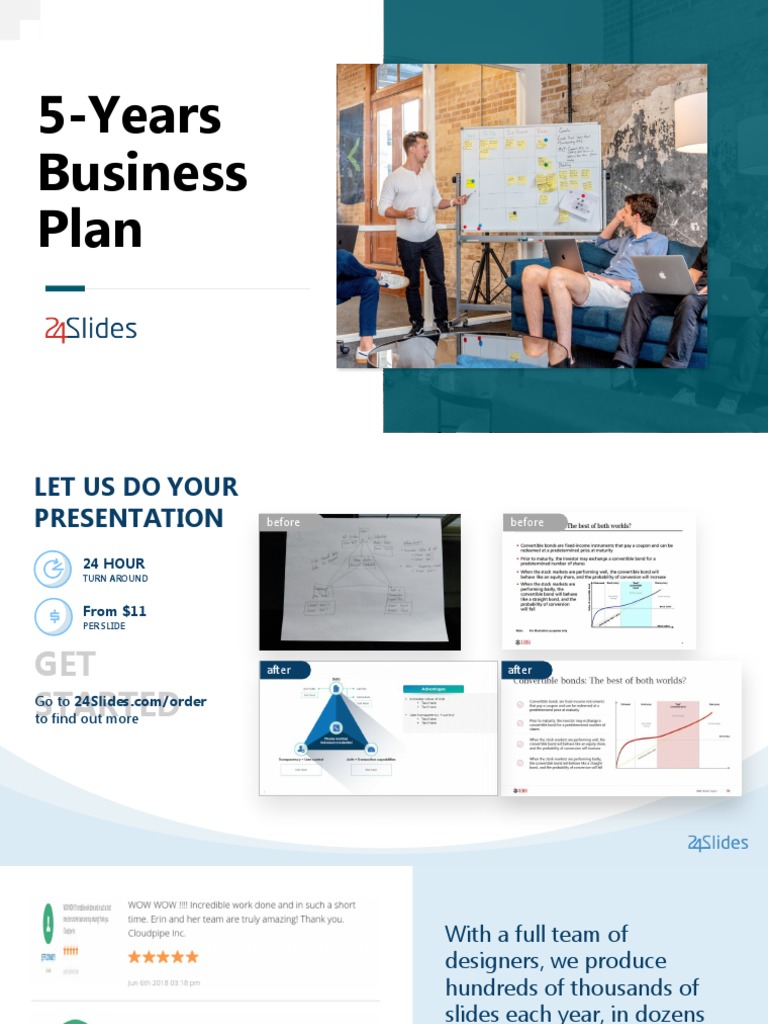 5 Years Business Plan-Creative | PDF | Revenue | Market (Economics)