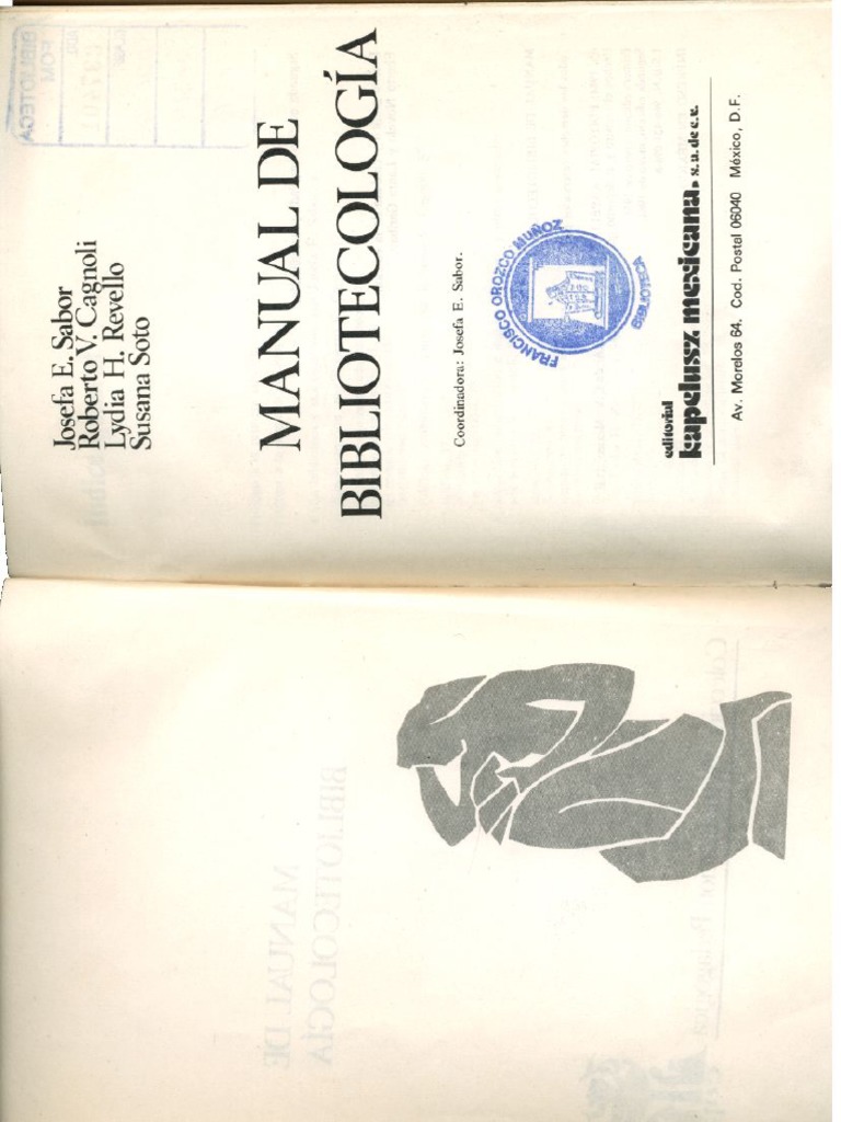 Manual de Bibliotecología - Josefa E. Sabor | PDF