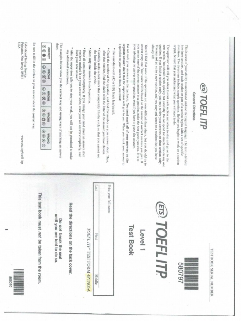 Toefl 4ptn05a (Completo) .. | PDF