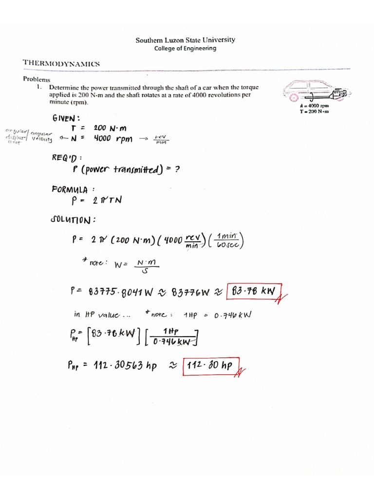 Thermo Mid L1 Conservation of Energy Solutions | PDF