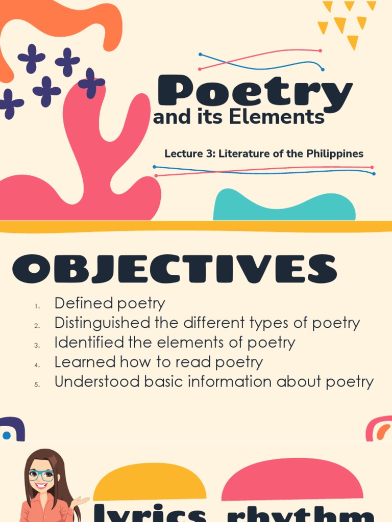 MODULE 3. Elements of Poetry | PDF | Poetry