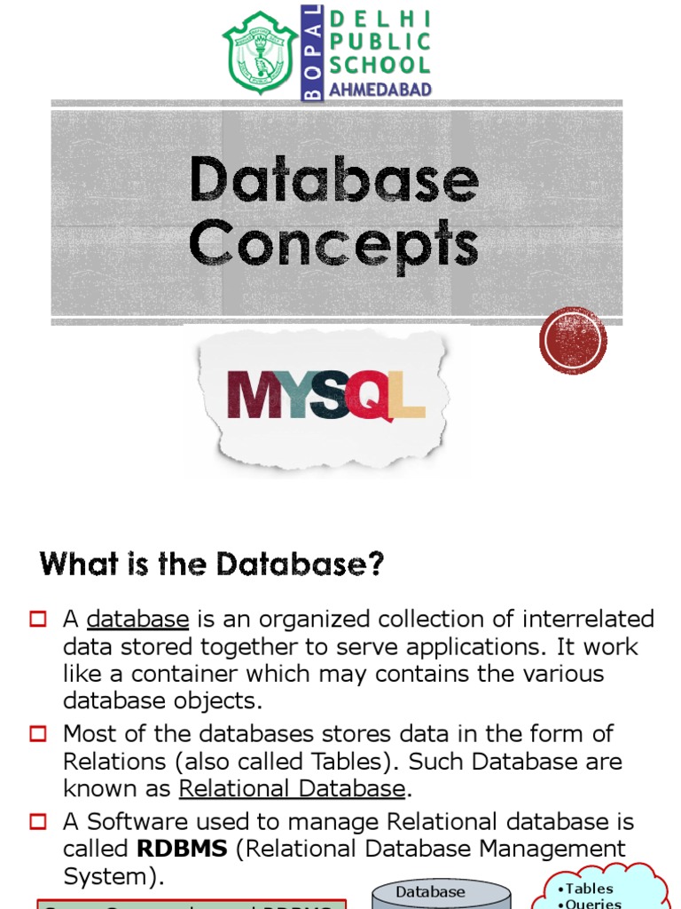 Rdbms and SQL Notes | Download Free PDF | Relational Database | Databases