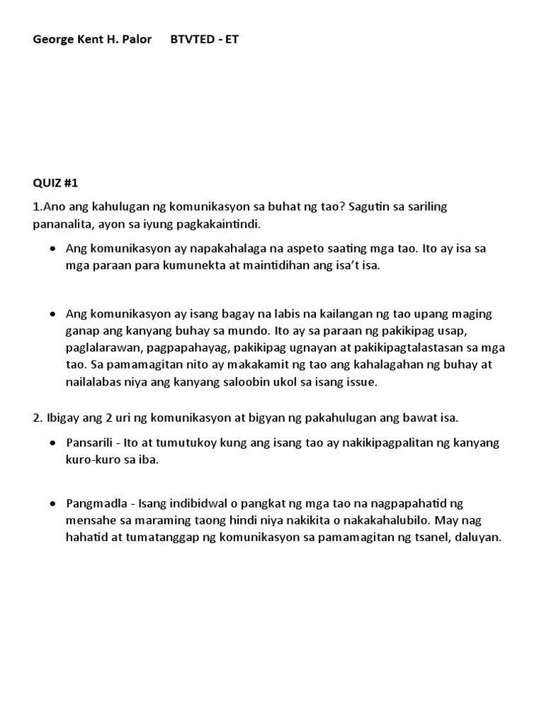 Filipino Semi-Final Exam. | PDF