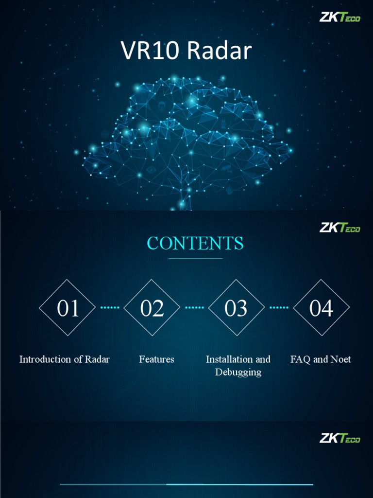 Installation, Functions, and Troubleshooting of the VR10 Radar Barrier ...