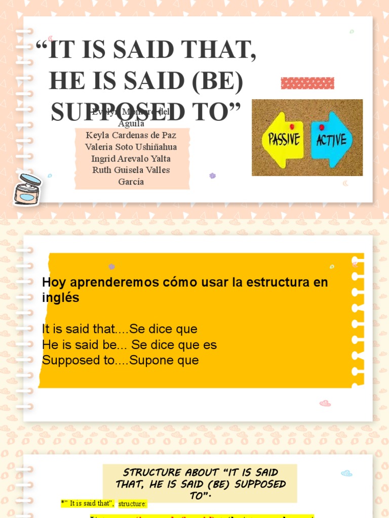 Personal and Impersonal Constructions | PDF