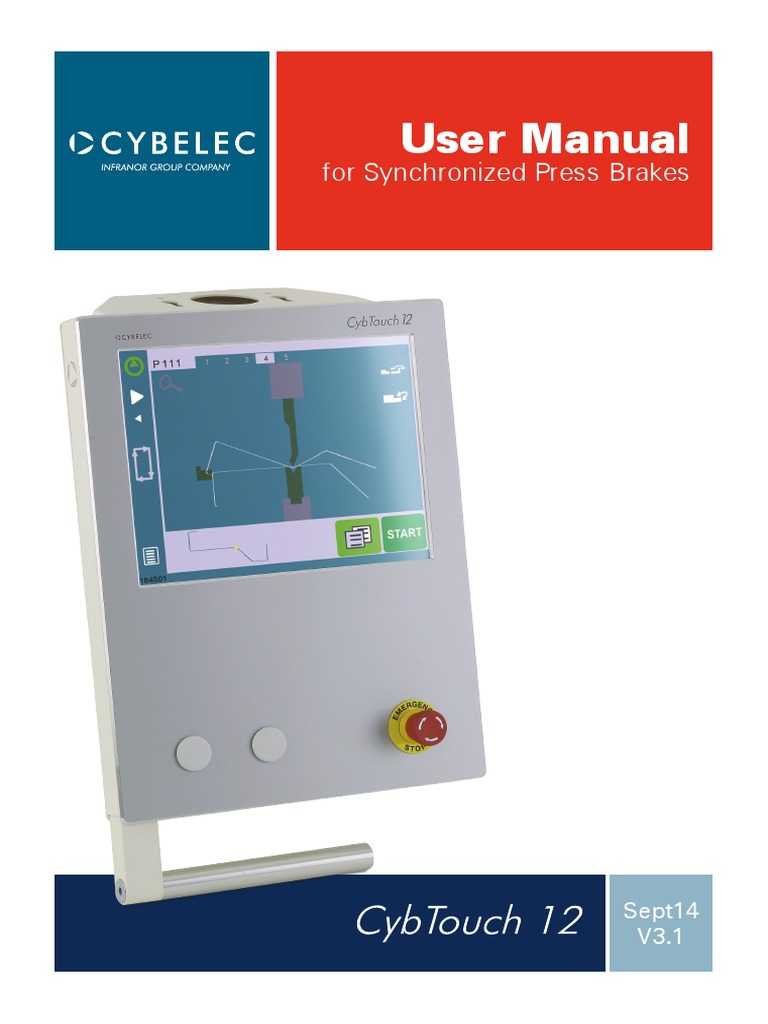 User Manual CybTouch 12 - V3.1 - EN | PDF | Menu (Computing) | Numerical Control