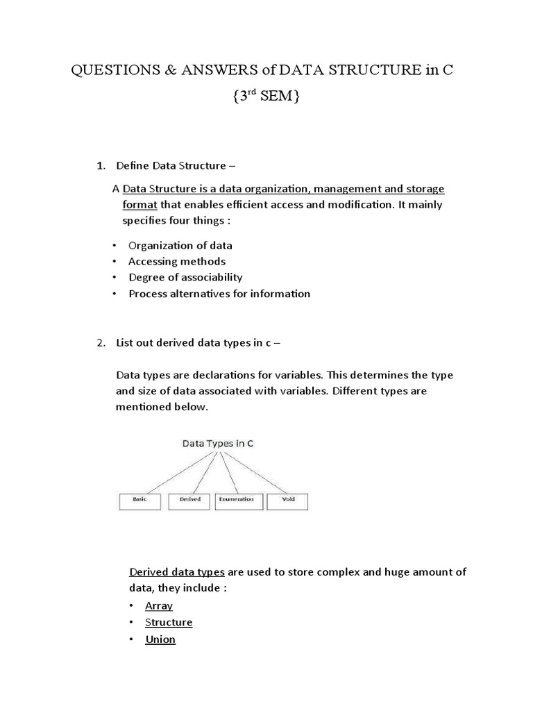 Data Structure Ans Pdf Computer Science Algorithms